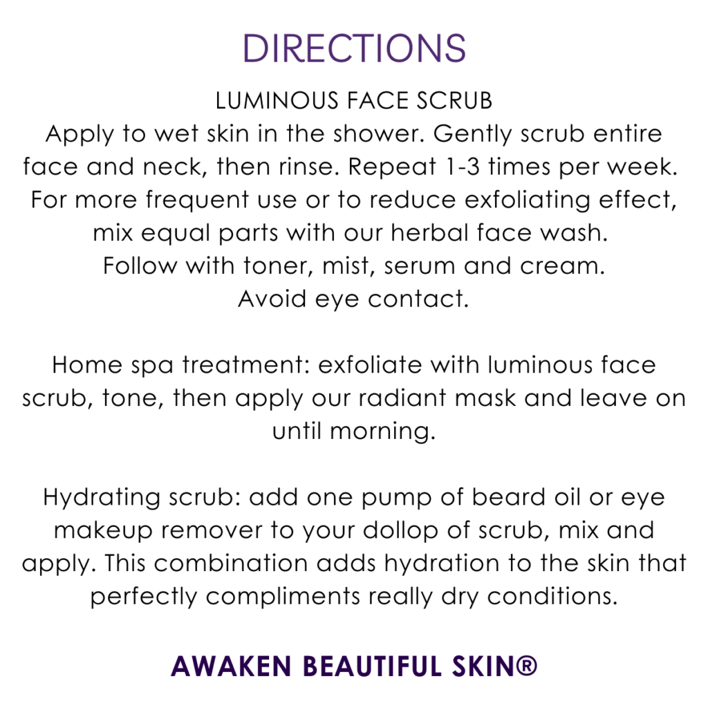 Walnut, Honey & Tea Luminous Face Scrub